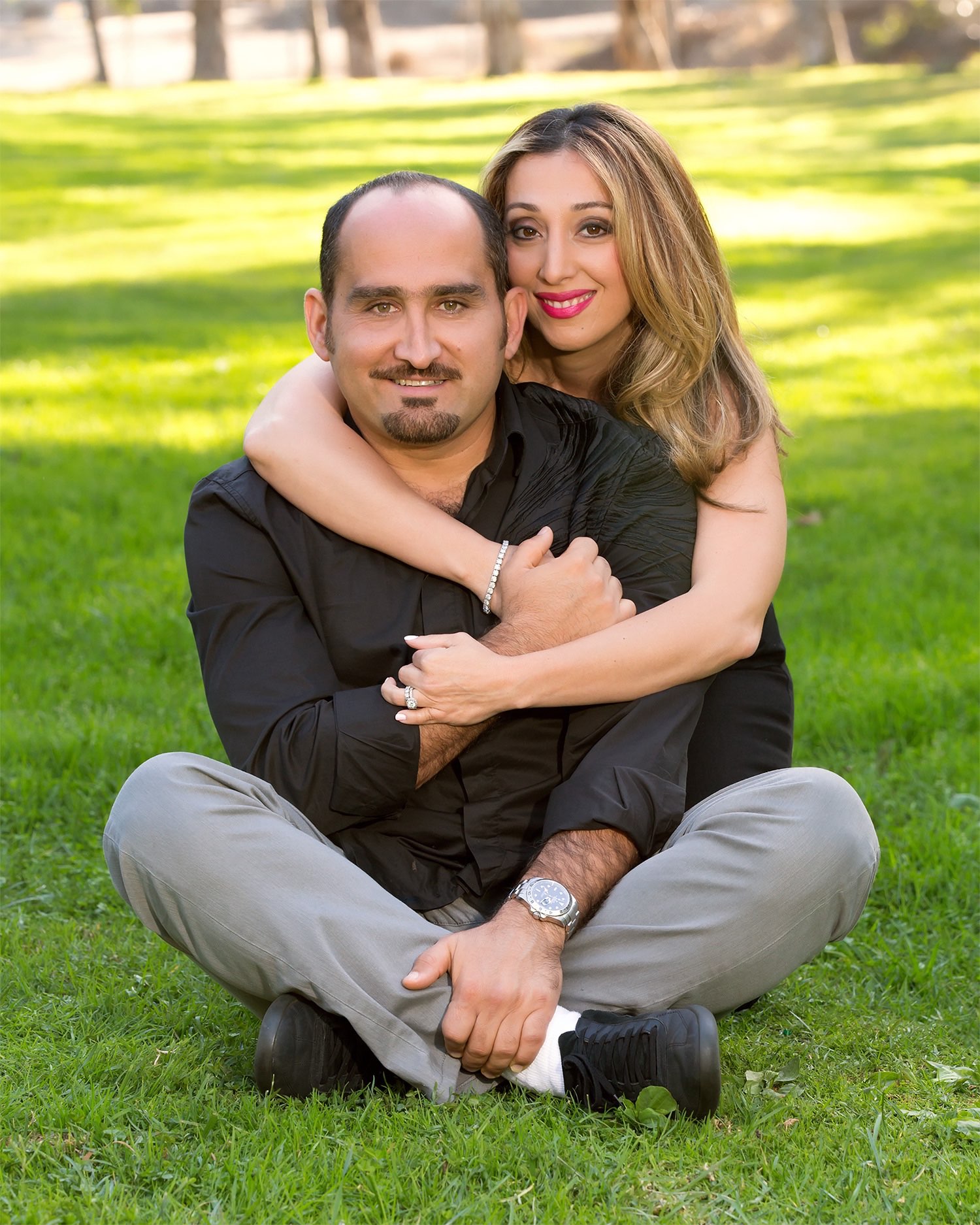 Family of Five in the Park