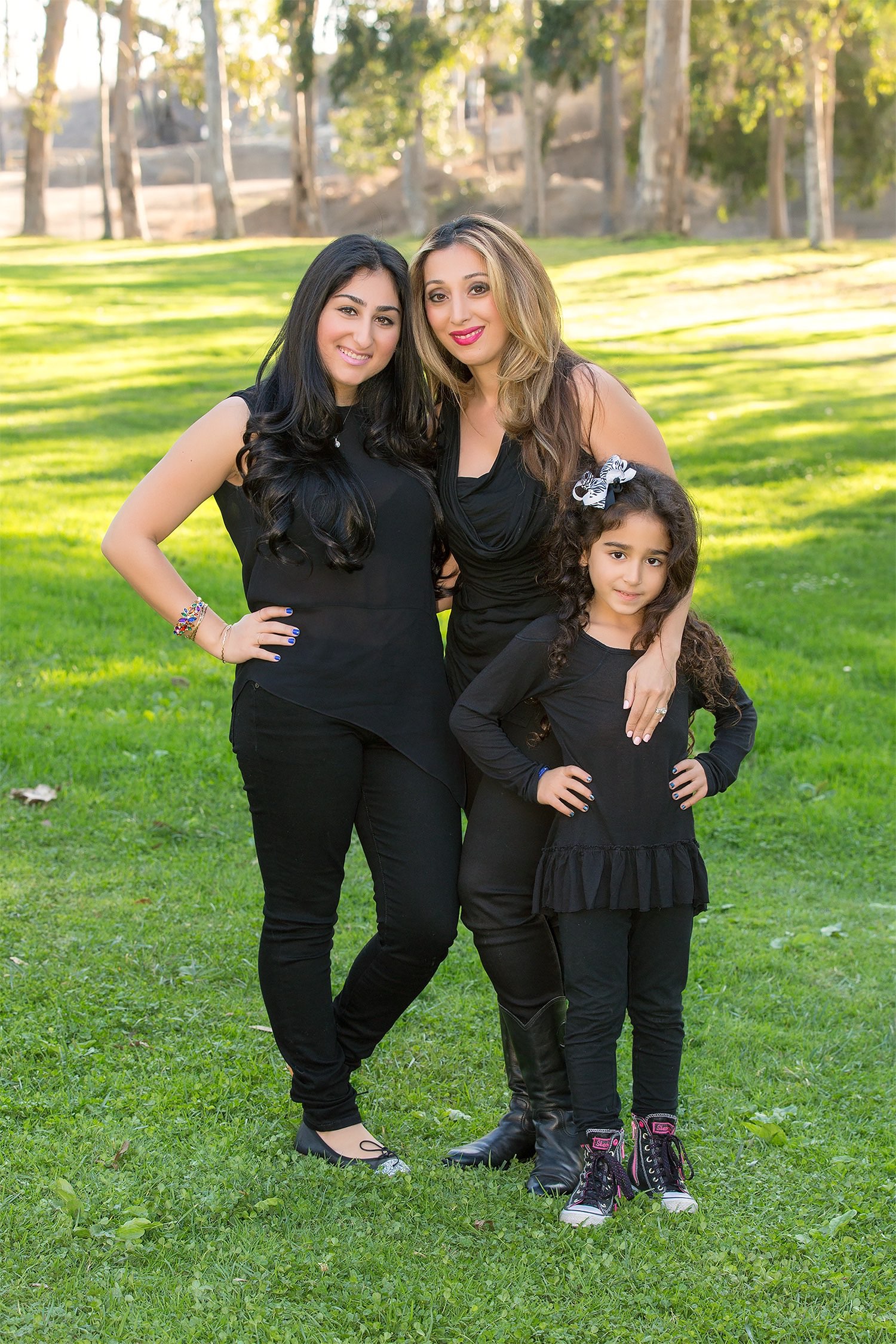 Family of Five in the Park