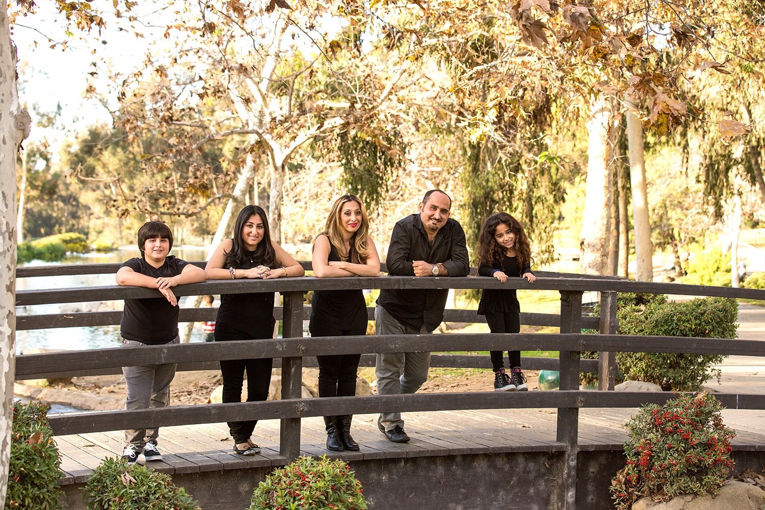Family of Five in the Park
